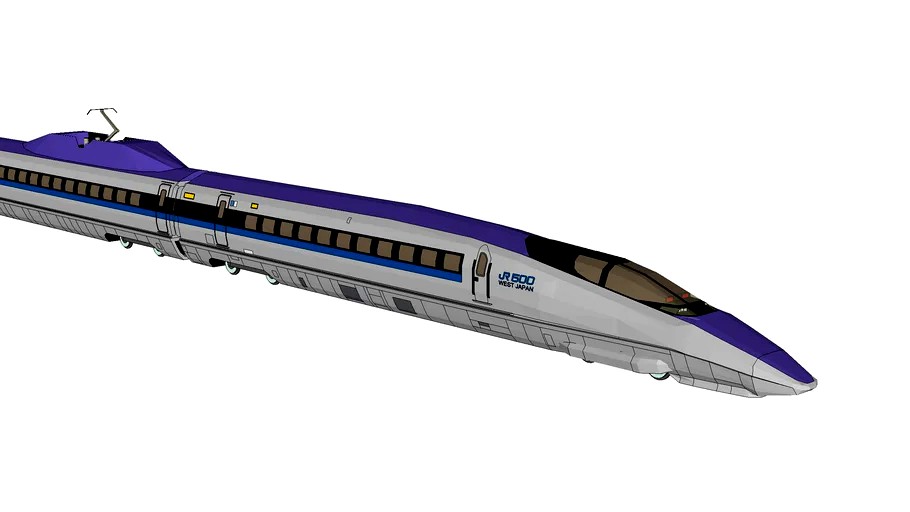 Shinkansen 500 series 3d model