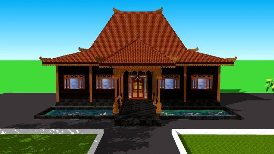 RUMAH JOGLO 3d model