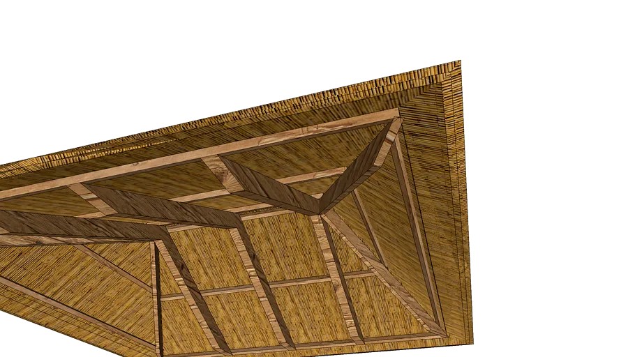 BAMBOO ROOF 3d model