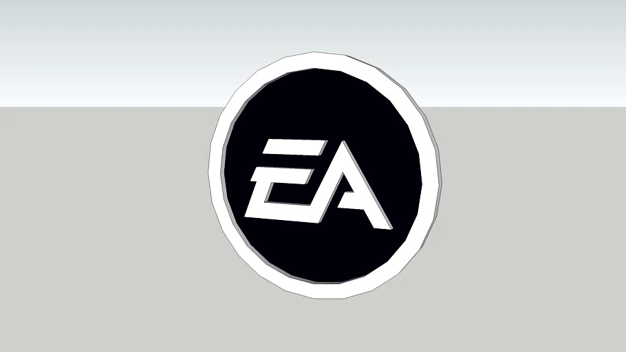 Logo EA Games 3d model