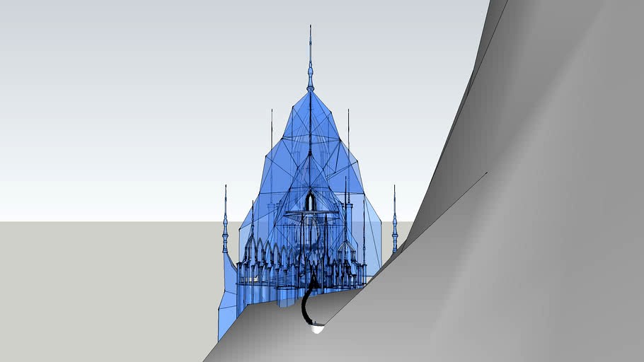 Elsa's Ice Palace Castle from Disney's Frozen 3d model