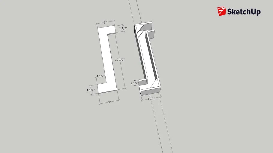 Wooden Periscope 3d model