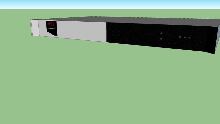 MGE Evolution S 1150 rackmount UPS unit 3d model