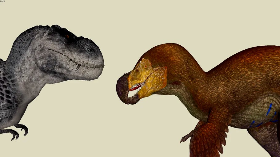 vastatosaurus rex vs dodorex 3d model