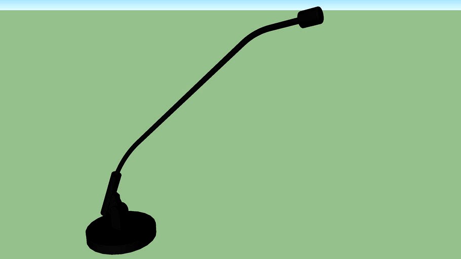 Gooseneck Microphone 3d model