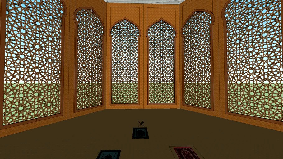 islamic corner 3d model