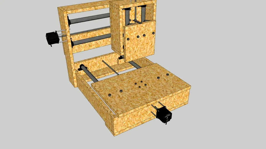 easy diy cnc 3d model