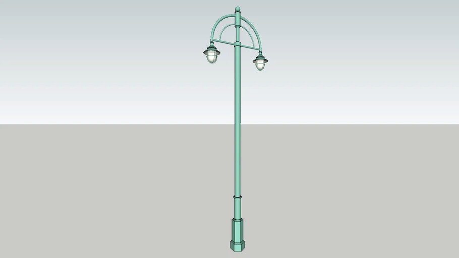 Street Light Lamp Post - Milwaukee 3d model