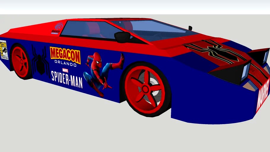 Marvel Spider-Man Car 3d model