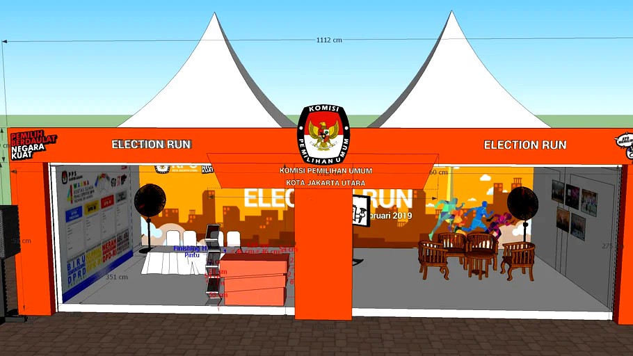 Booth+Sarnafile+KPU+FUNRUN 3d model