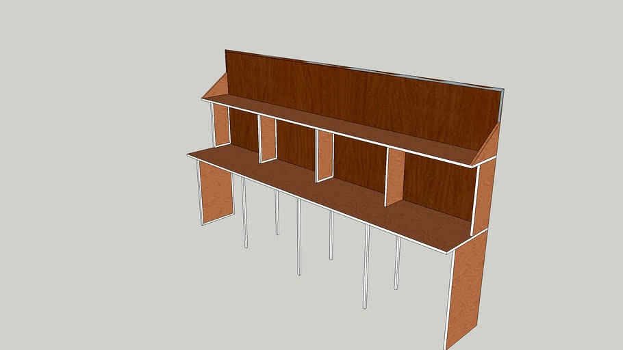 PisoNet Table x4 3d model