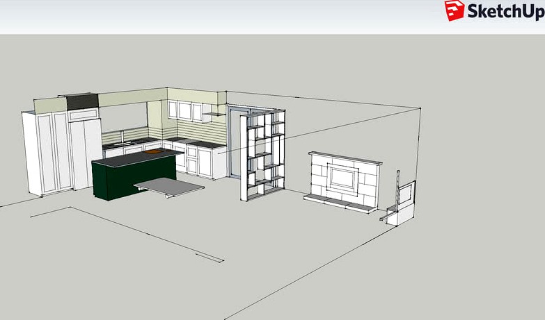kitchen sketchup 3d model