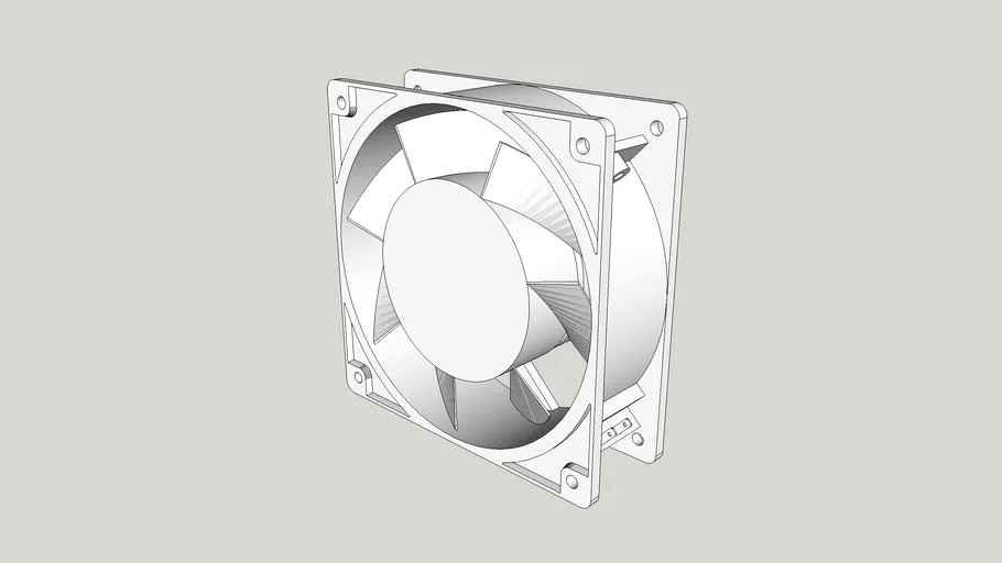 AC Infinity Axial 1238 Muffin Fan 3d model