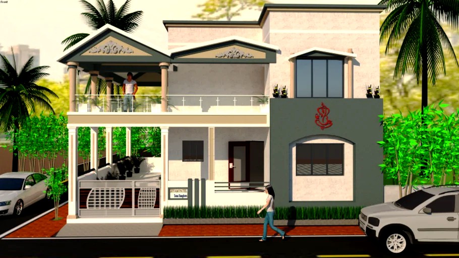 villa type house 3d model