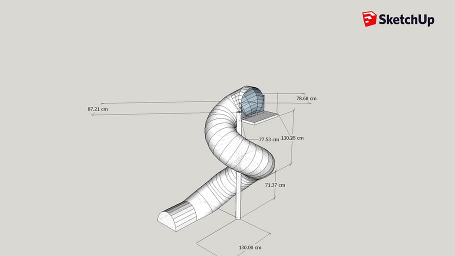 Bim-twisted slide 3d model