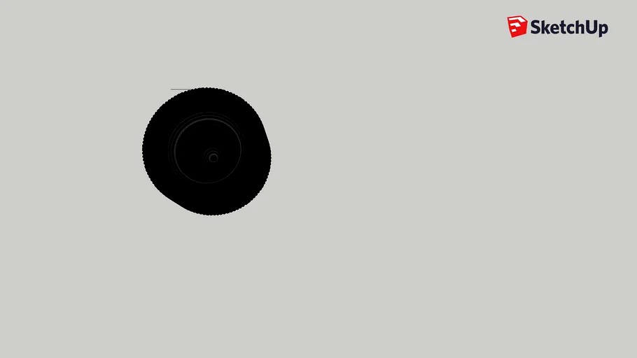 Circular Array of Sloped Isosceles Triangles in Black Marble 3d model