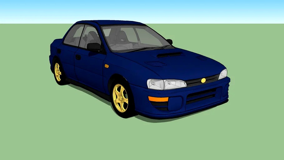 Subaru Impreza WRX STi V2 3d model
