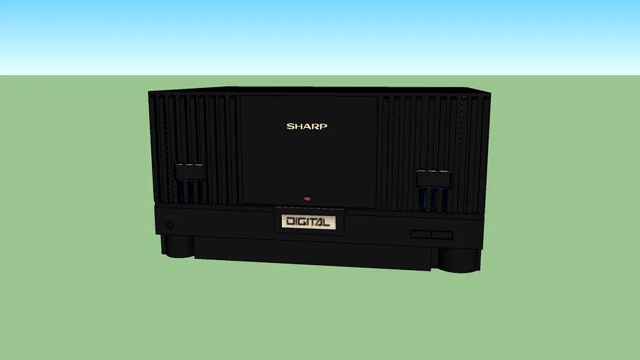Sharp System 7700 power amplifier 3d model
