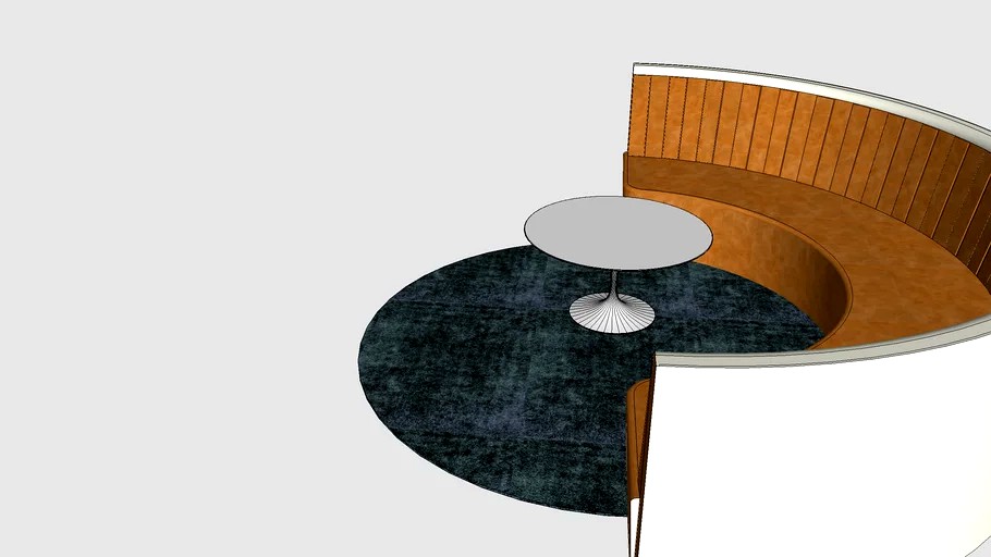 OFFICE LOBBY ROUND SEATING 3d model