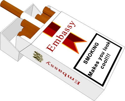 Cigarette pack (Embassy) 3d model