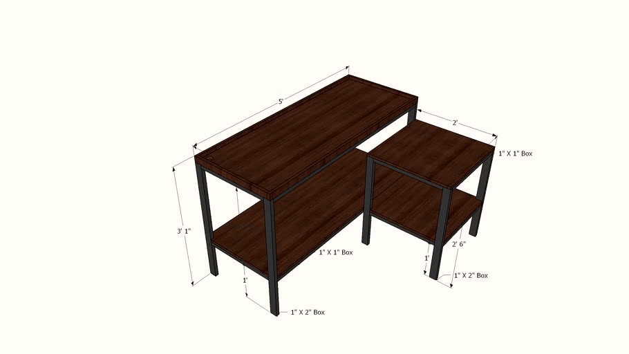POS Table 3d model