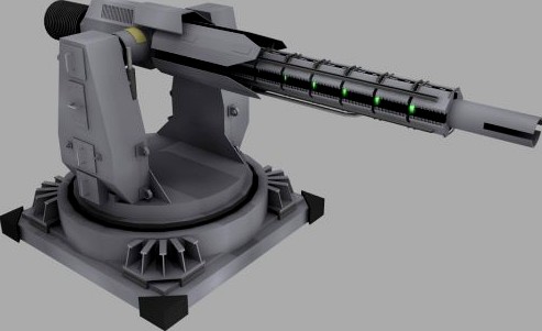 Laser Turret 3D Model