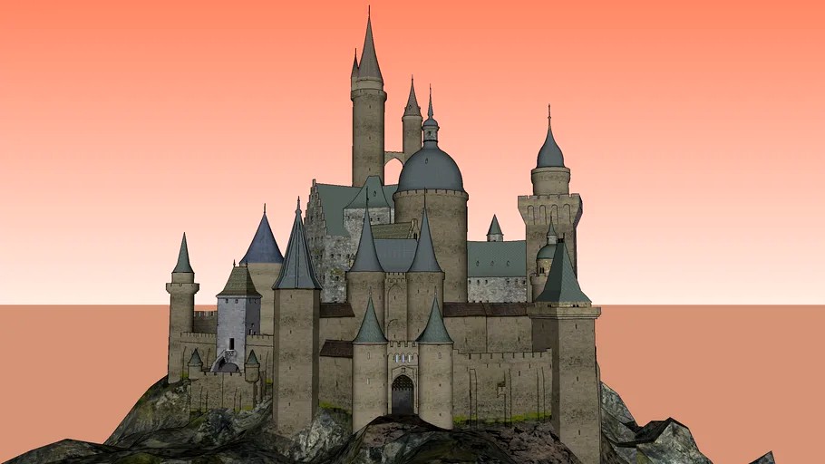 Gothic Castle 3d model