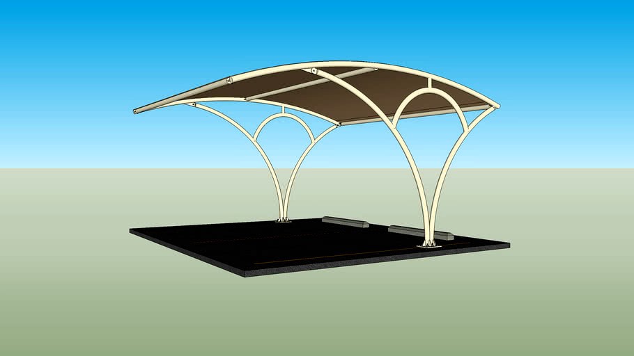 Car Parking Shade 3d model