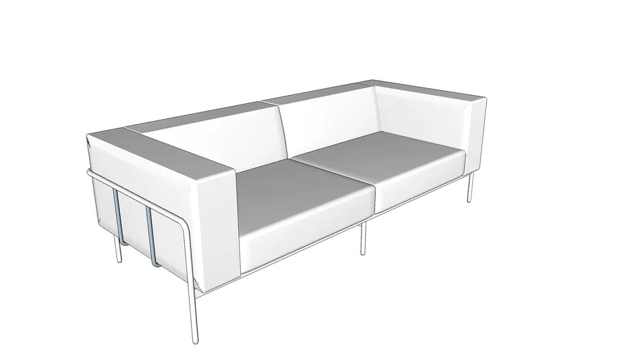 Cache outdoor sofa Blu Dot 3d model