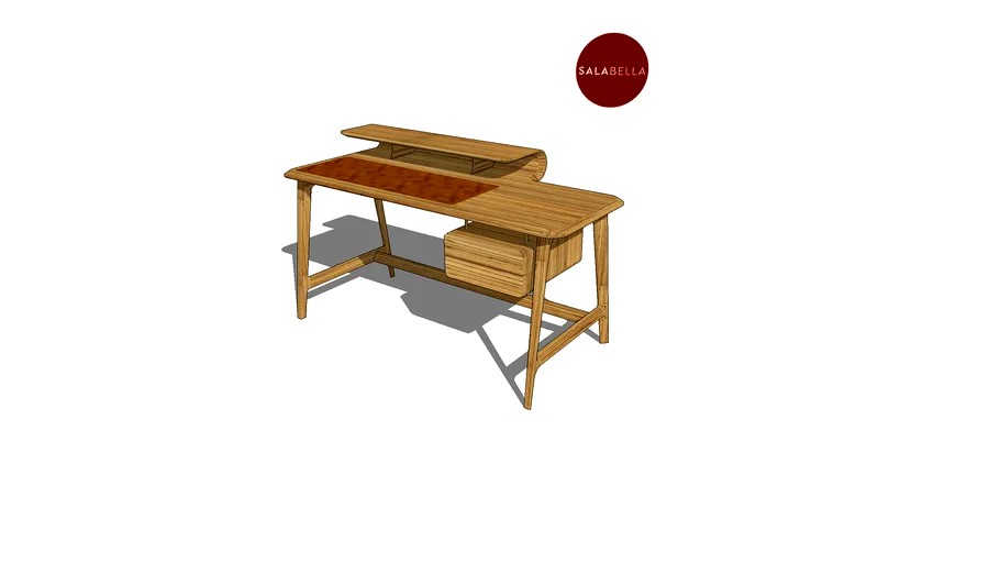 Escrivaninha Wave 3d model