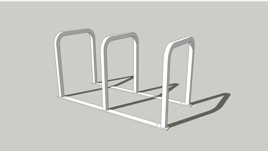 Bike Rack: The Staple Bike Corral 6-Sq 3d model