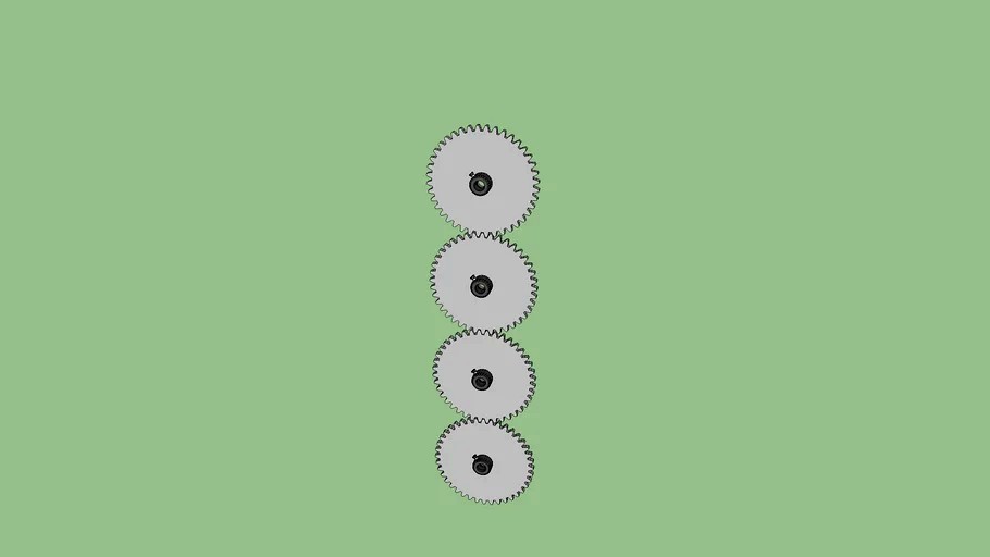 Ruote dentate - Ingranaggi radiali -- Toothed wheels - Radial gears 3d model