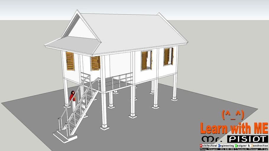 House Khmer 13 3d model