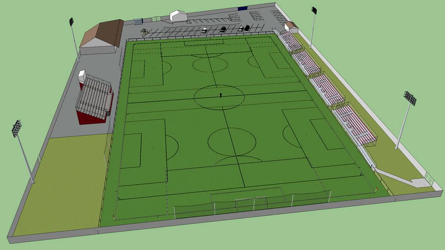 Lusitano Stadium 3d model