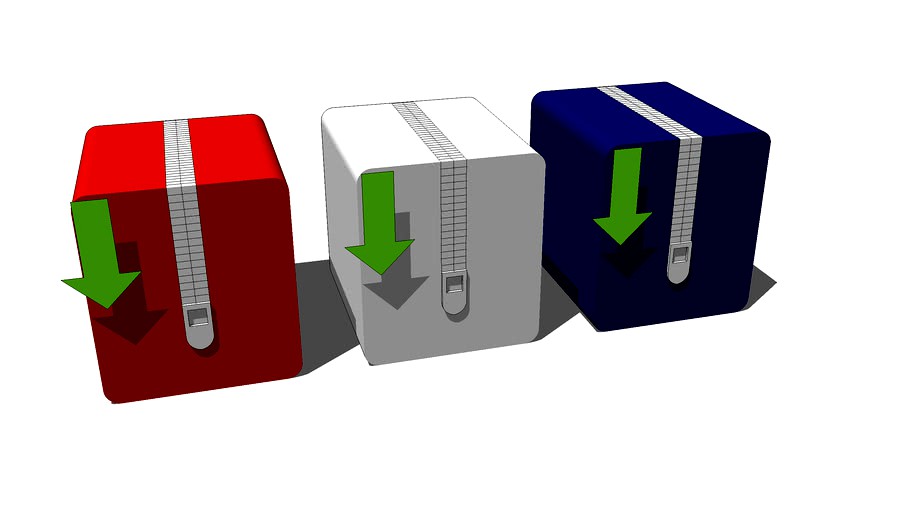 Compressed file 3d model