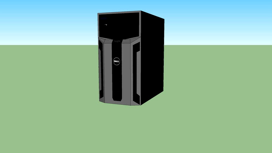 Dell PowerEdge T710 tower server computer 3d model