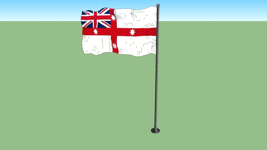 Australian colonial flag 3d model