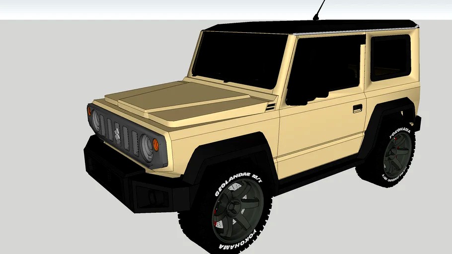 Suzuki Jimny Sierra v.2 with interior 3d model