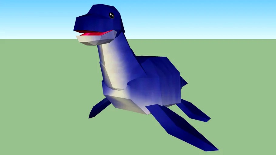 super mario 64 - nessie 3d model