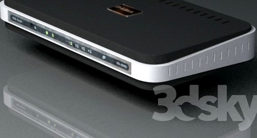Modem D-Link DSL-2540U 3d model