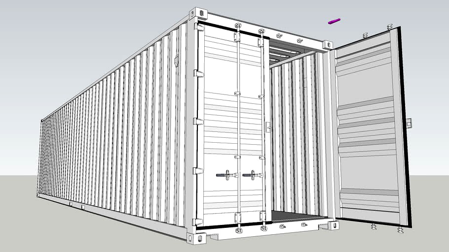 ISO HIGH CUBE 40 ft. SHIPPING CONTAINER 3d model