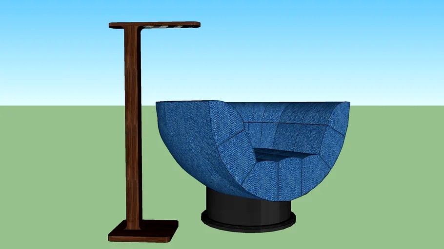 Gru Floor Lamp by Porada 3d model