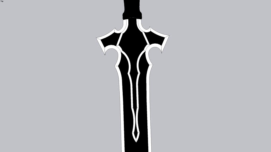 Anime sword 3d model