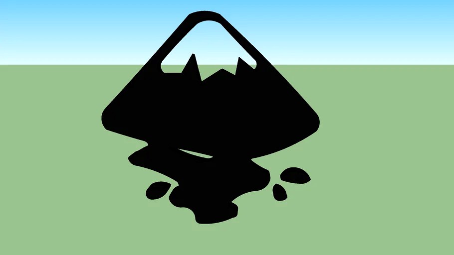 Inkscape logo 3D model