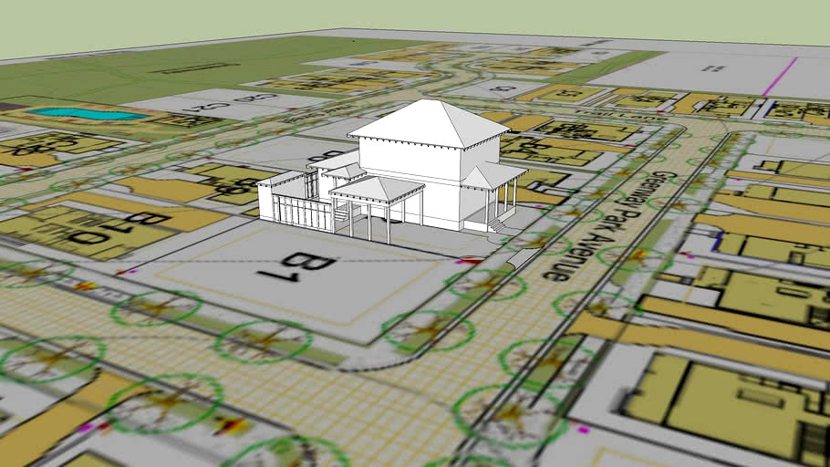 Greenway Park - B2 Home - Conceptual Massing Model 3d