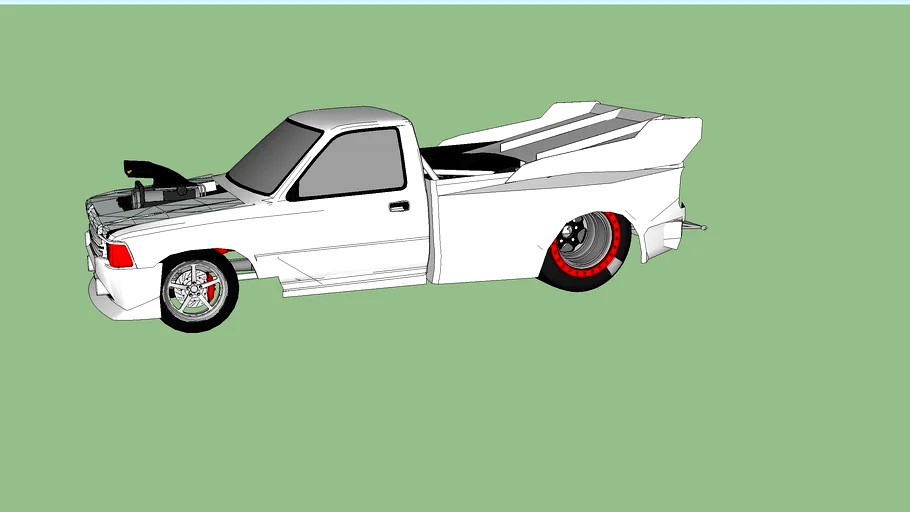 drag truck 3d model