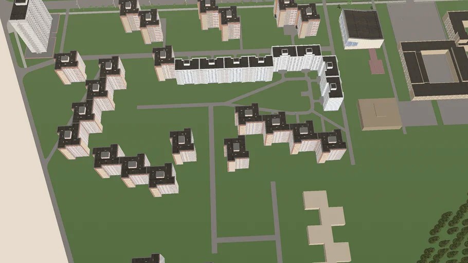 PRIPYAT: Microdistrict III. 3d model