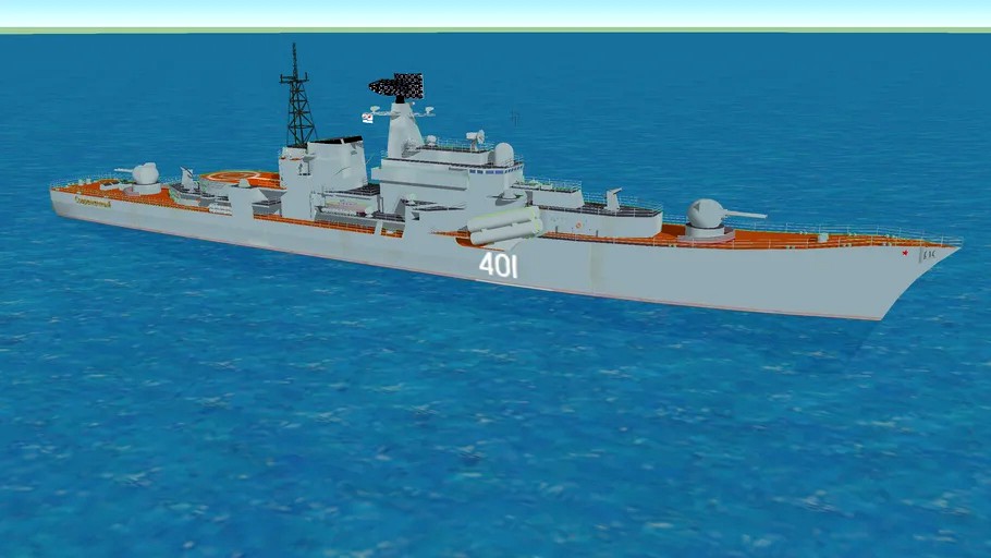 Sovremenny class DDG 3d model