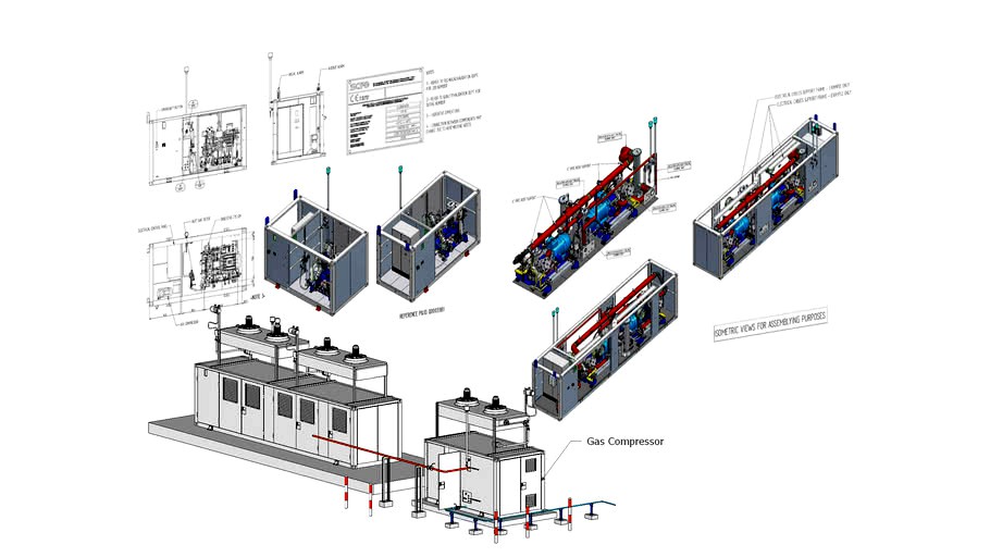 Gas Compressor 3d model