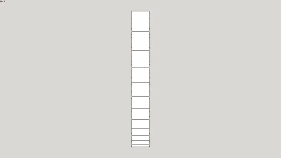 19 Inch Rack Blank Panels 1U - 12U 3d model